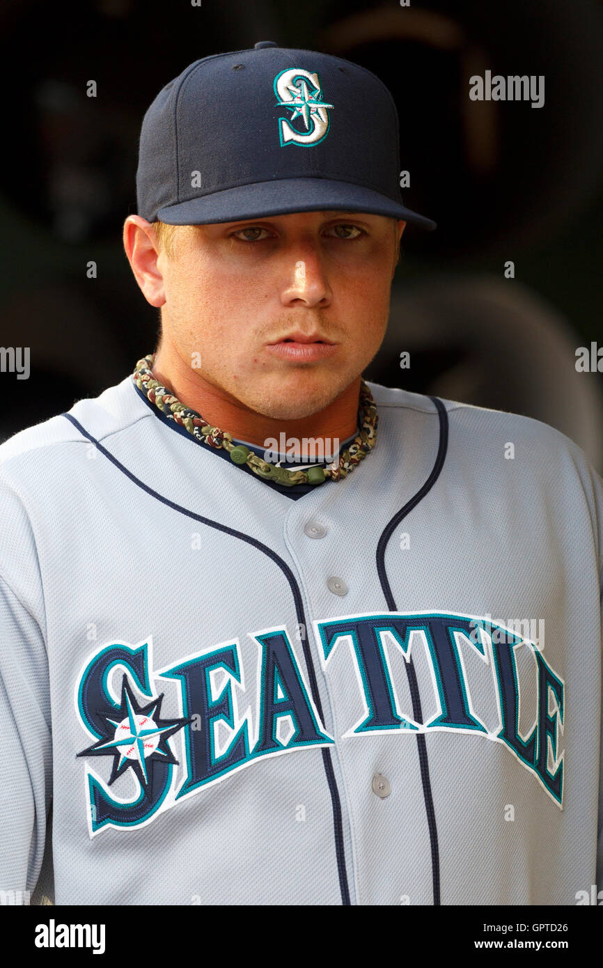 April 1, 2011; Oakland, CA, USA; Seattle Mariners first baseman Justin ...