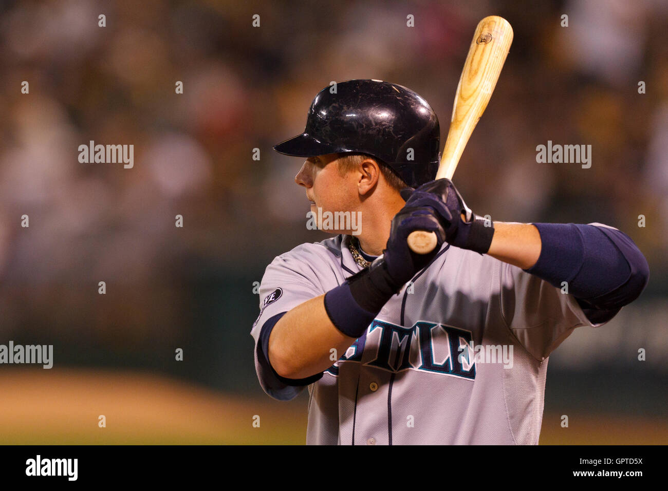 April 1, 2011; Oakland, CA, USA; Seattle Mariners first baseman Justin ...
