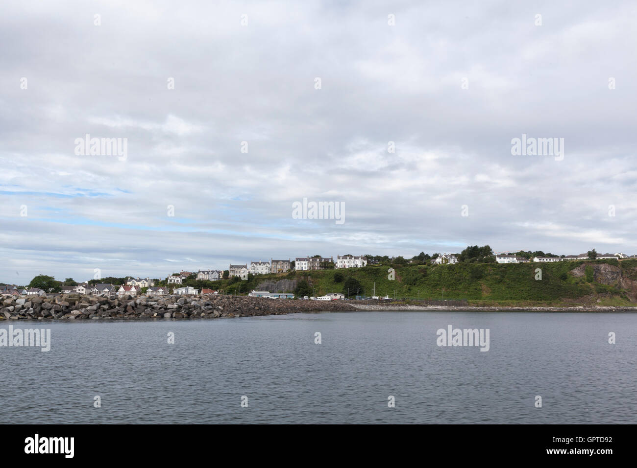 Ballycastle from ferry to Rathlin Island,, County Antrim, Northern ...
