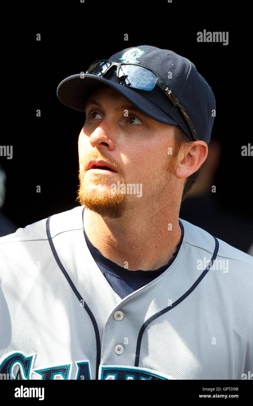 April 3, 2011; Oakland, CA, USA; Seattle Mariners center fielder Ryan ...