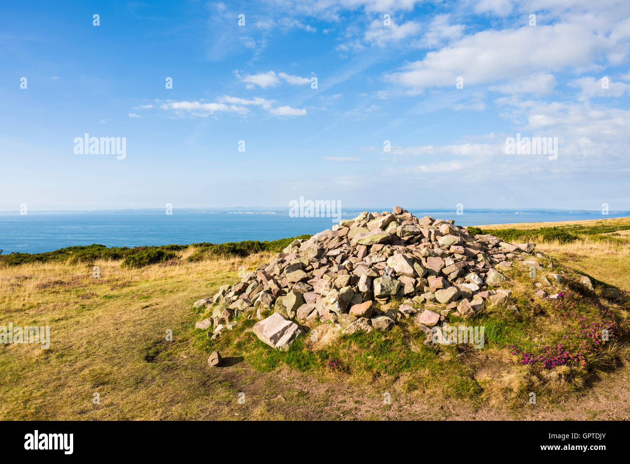 Bossington Hill in Exmoor National Park near Porlock, Somerset, England ...
