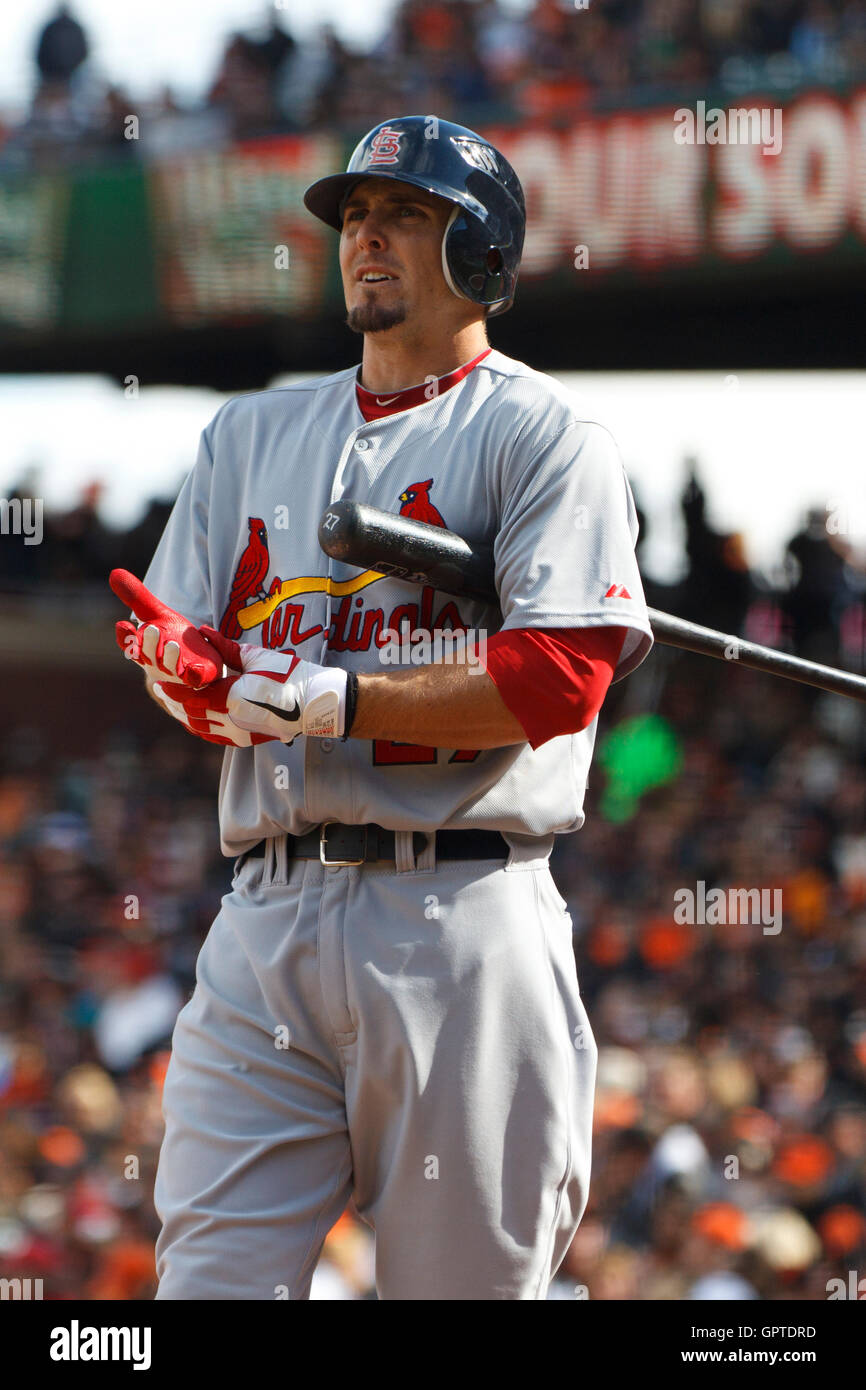 April 8, 2011; San Francisco, CA, USA; St. Louis Cardinals shortstop ...