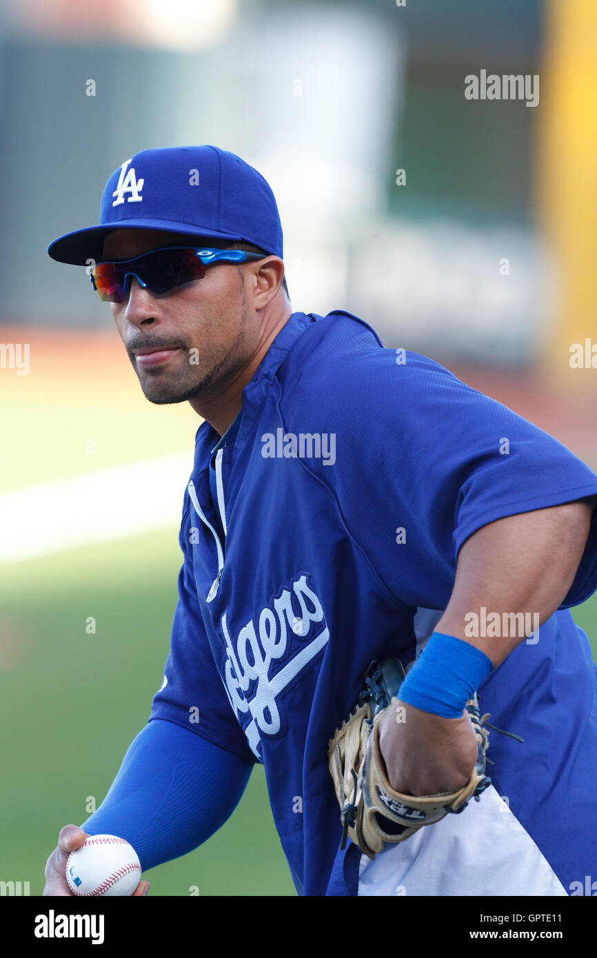 April 11, 2011; San Francisco, CA, USA; Los Angeles Dodgers infielder ...