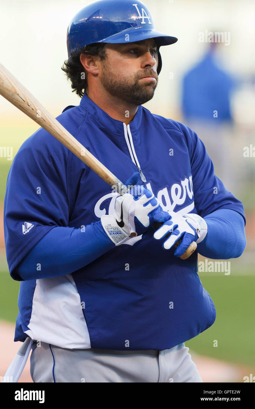 April 11, 2011; San Francisco, CA, USA; Los Angeles Dodgers second ...