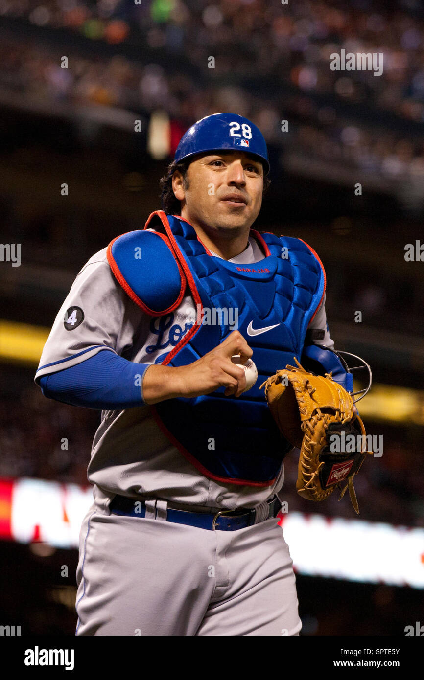 April 11, 2011; San Francisco, CA, USA; Los Angeles Dodgers catcher Rod ...