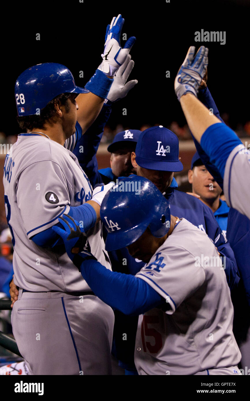 April 11, 2011; San Francisco, CA, USA; Los Angeles Dodgers catcher Rod ...