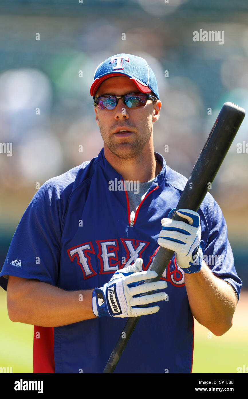 Texas rangers left fielder david murphy hi-res stock photography and ...
