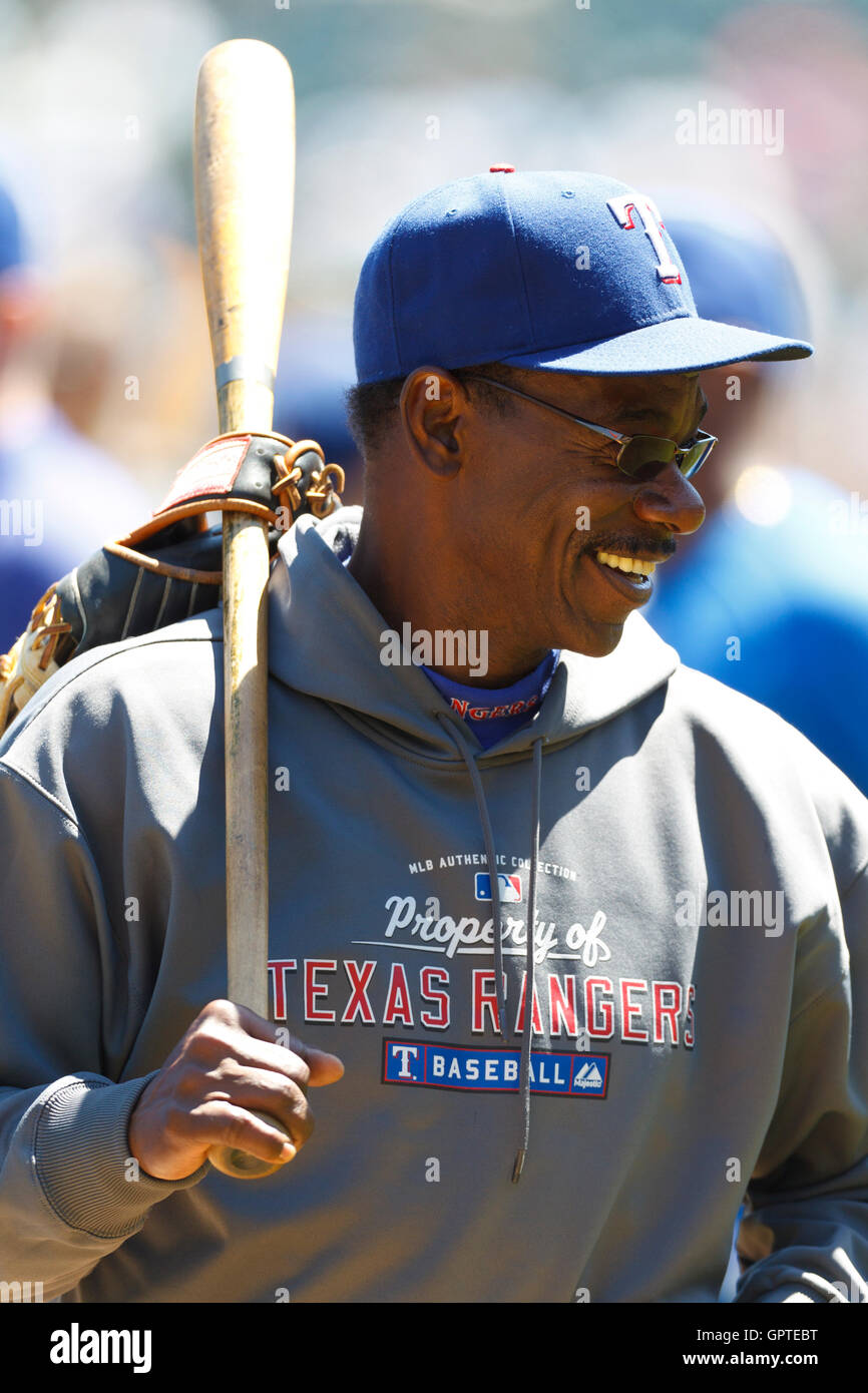 April 30, 2011; Oakland, CA, USA; Texas Rangers manager Ron Washington ...