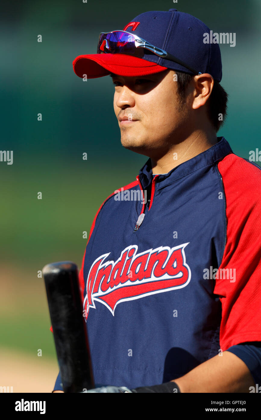 May 3, 2011; Oakland, CA, USA; Cleveland Indians right fielder Shin-Soo ...