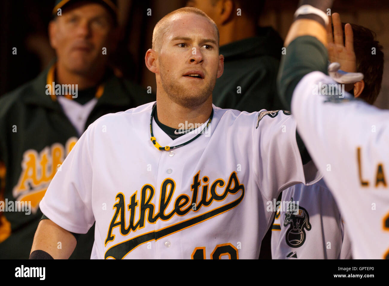 May 3, 2011; Oakland, CA, USA; Oakland Athletics first baseman Daric ...