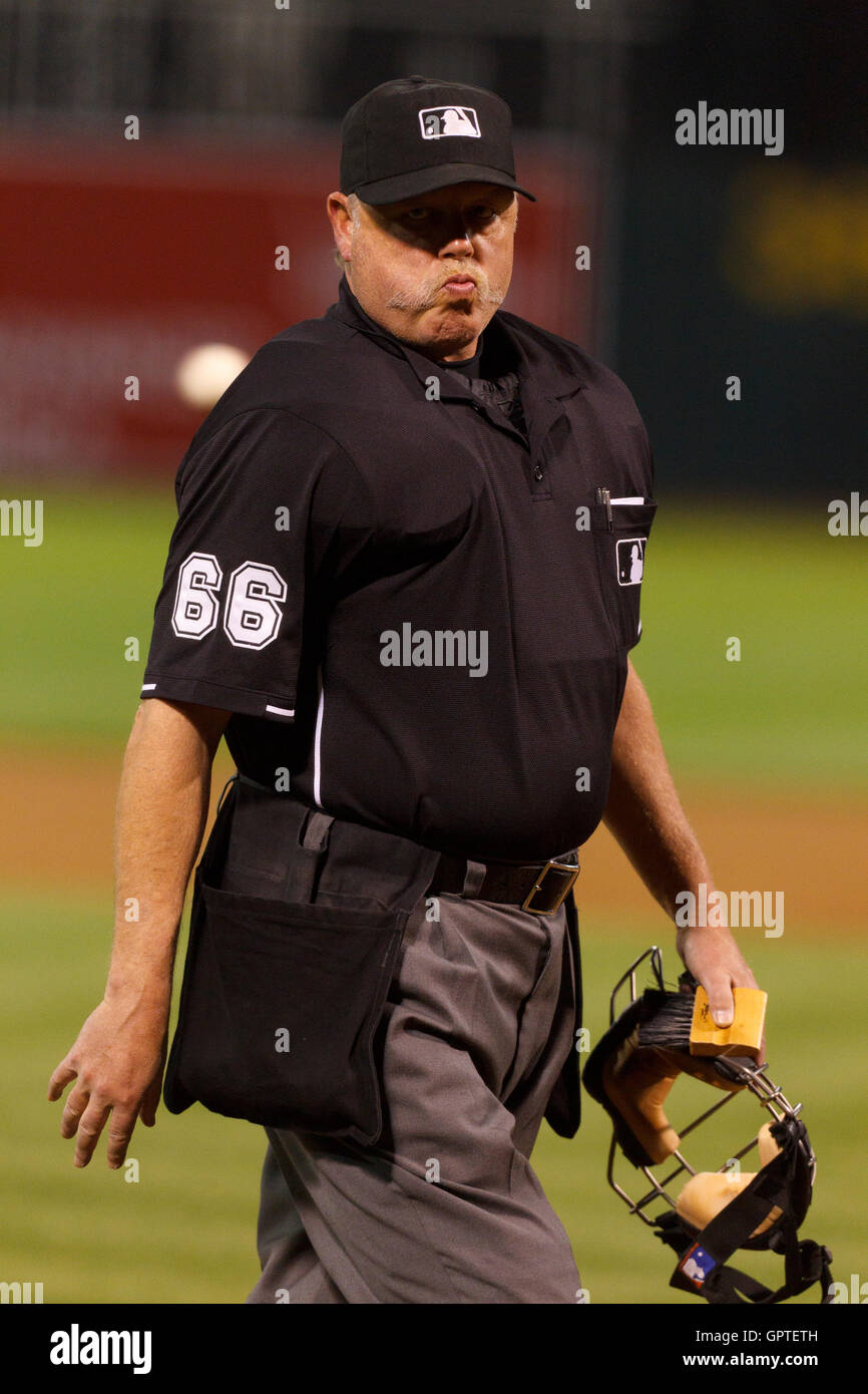 May 3, 2011; Oakland, CA, USA; Home plate umpire Jim Joyce (66) during ...