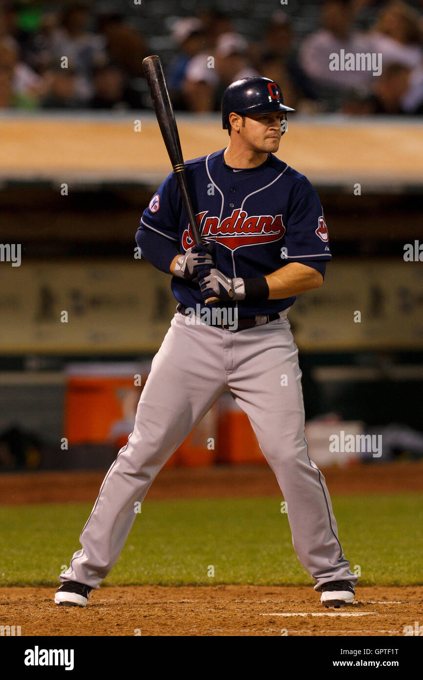 May 4, 2011; Oakland, CA, USA; Cleveland Indians first baseman Matt ...