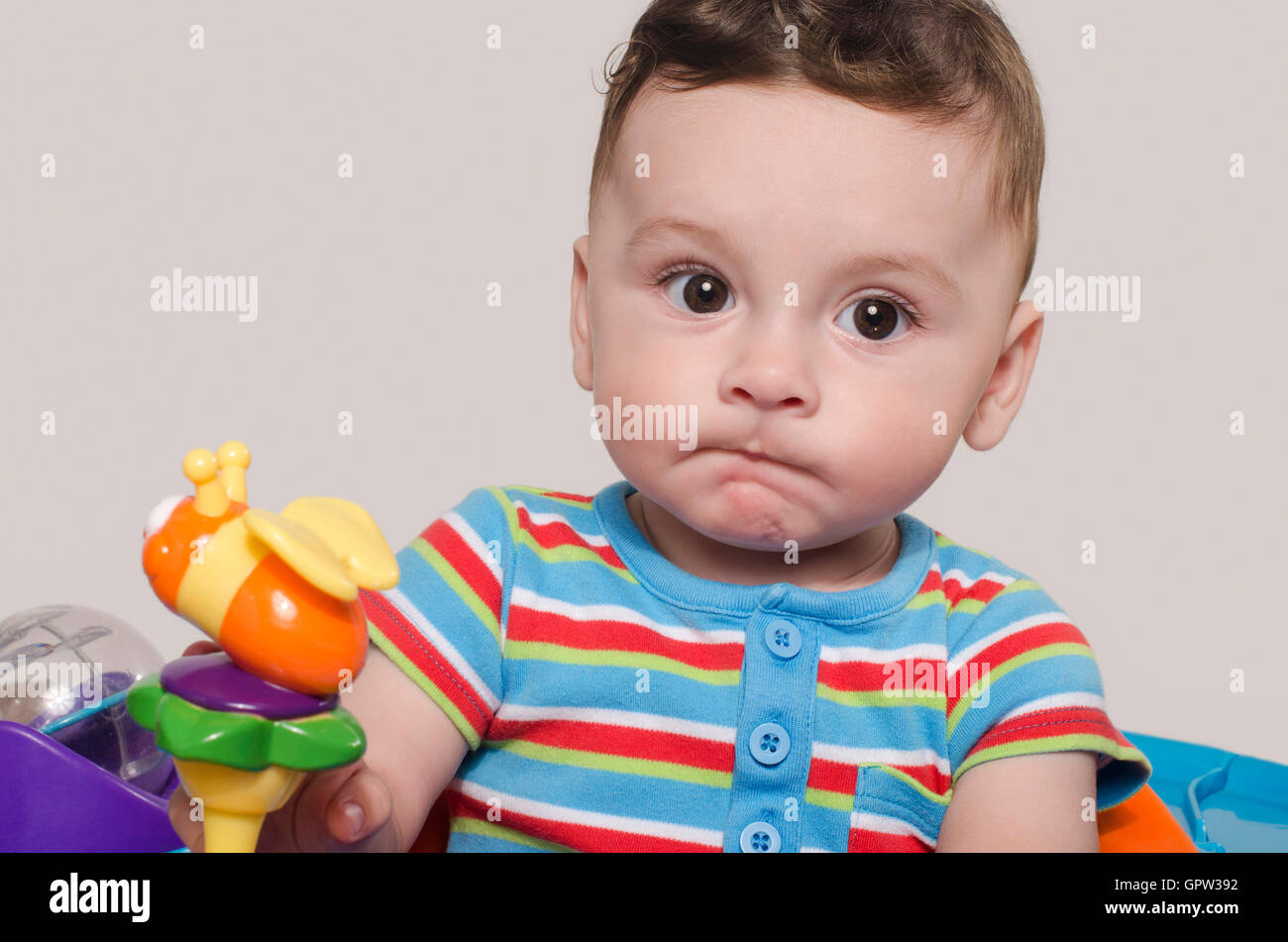 Cute Baby Boy Thinking