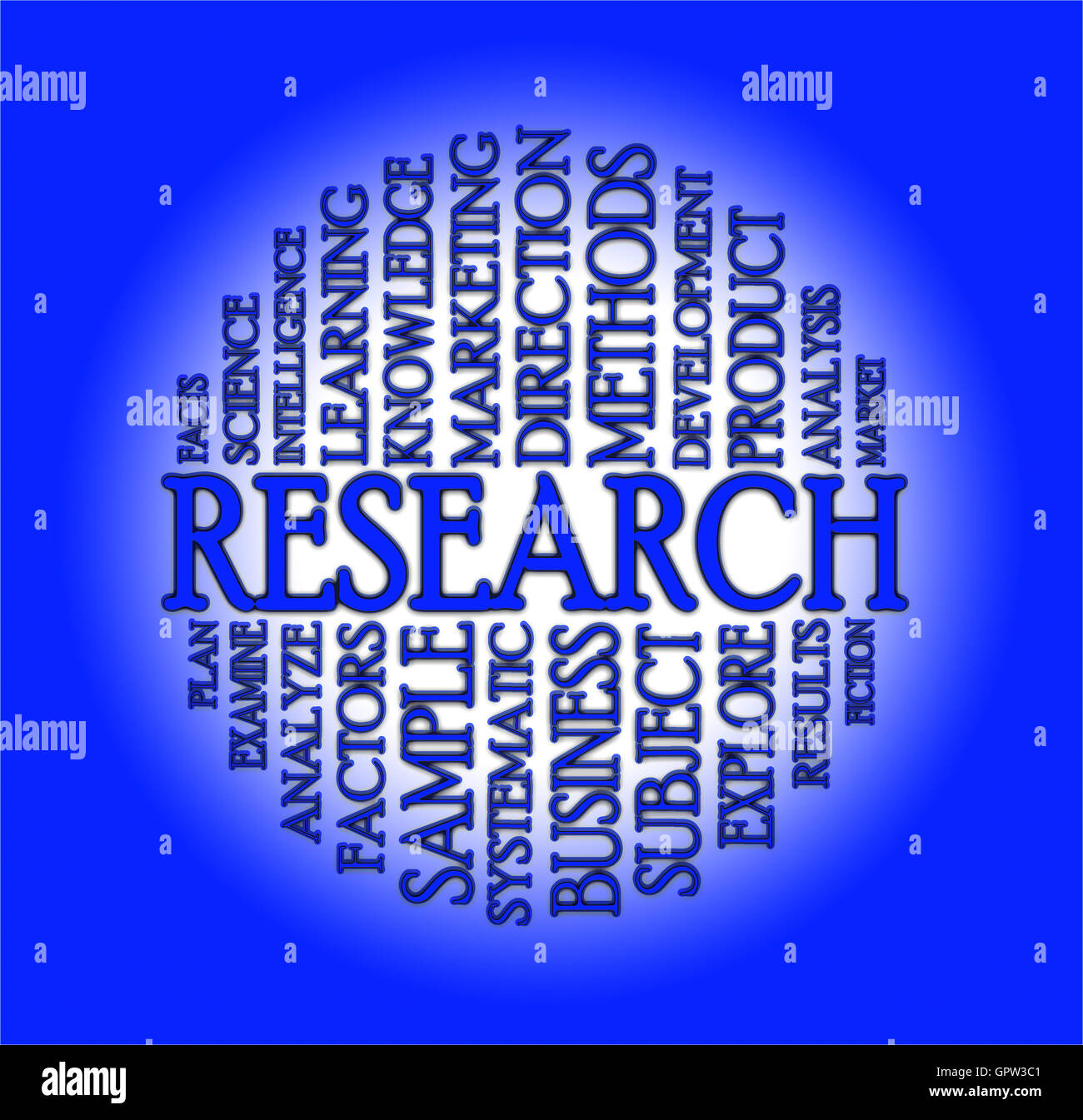 Research cloud concept Stock Photo - Alamy