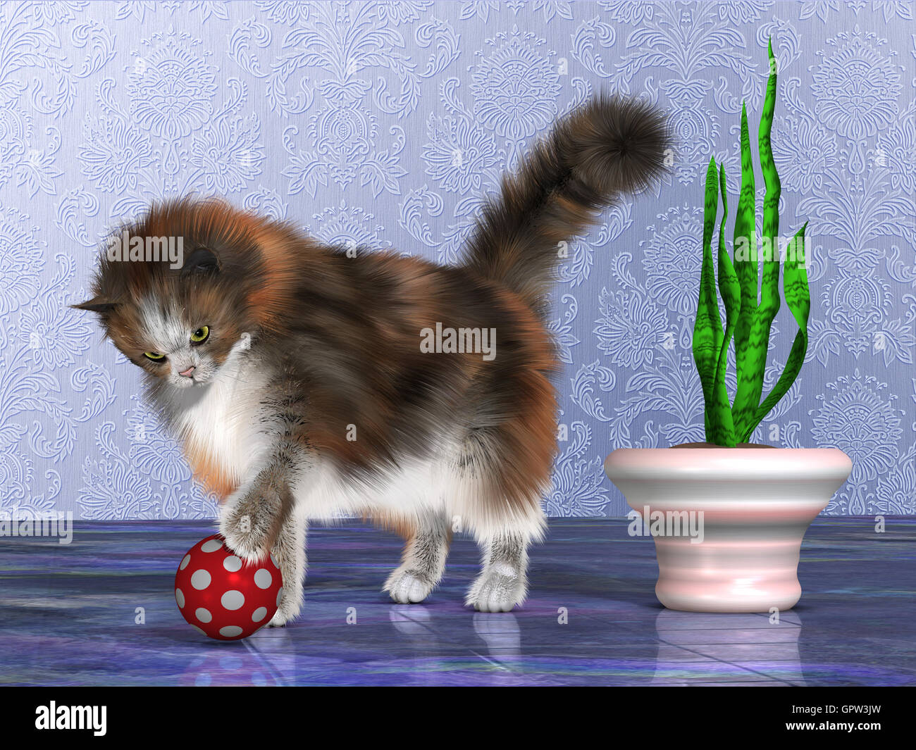 Oscar the House Cat Stock Photo - Alamy