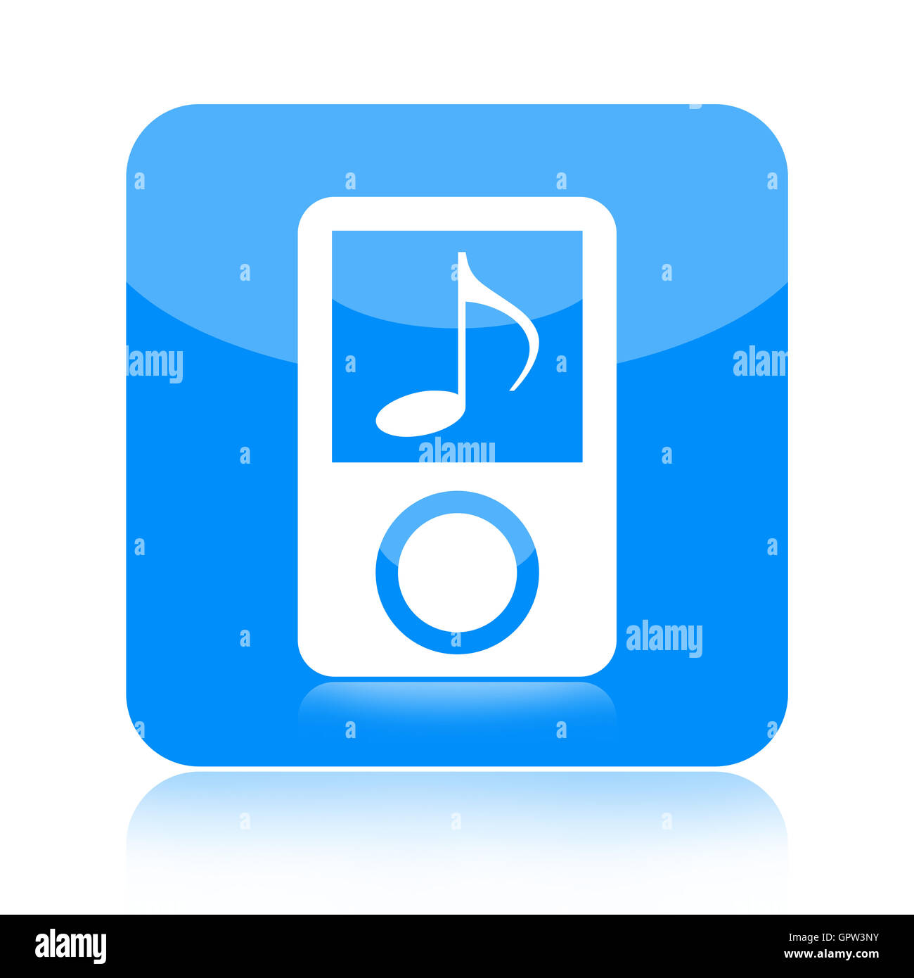 Music player icon simple Cut Out Stock Images & Pictures - Alamy