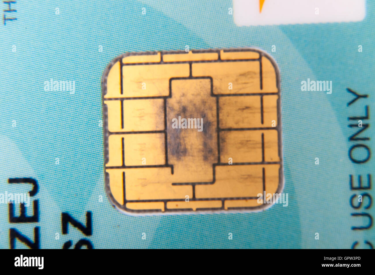 Microchip in Credit Card Stock Photo - Alamy