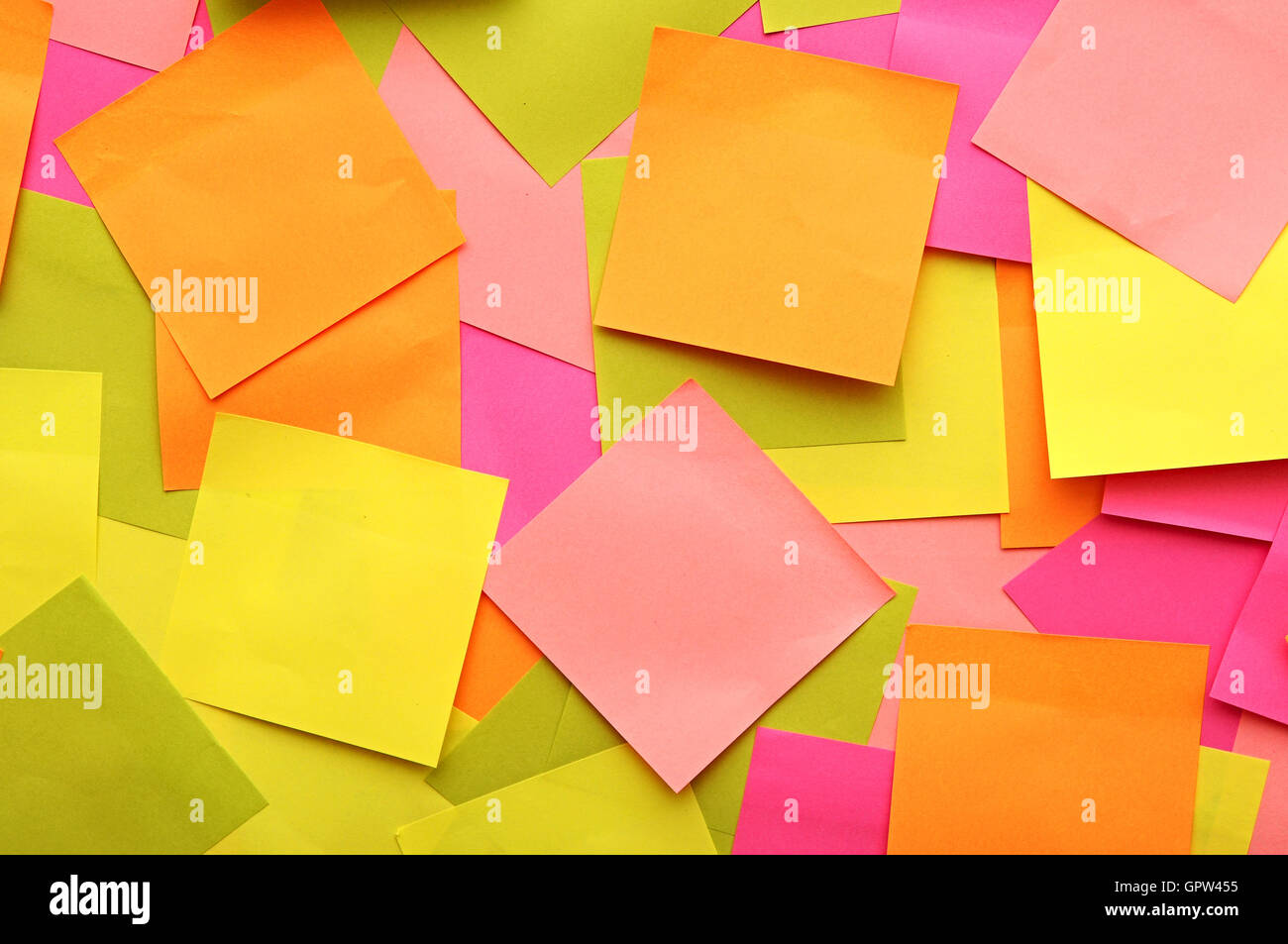 collection of colorful paper notes Stock Photo - Alamy