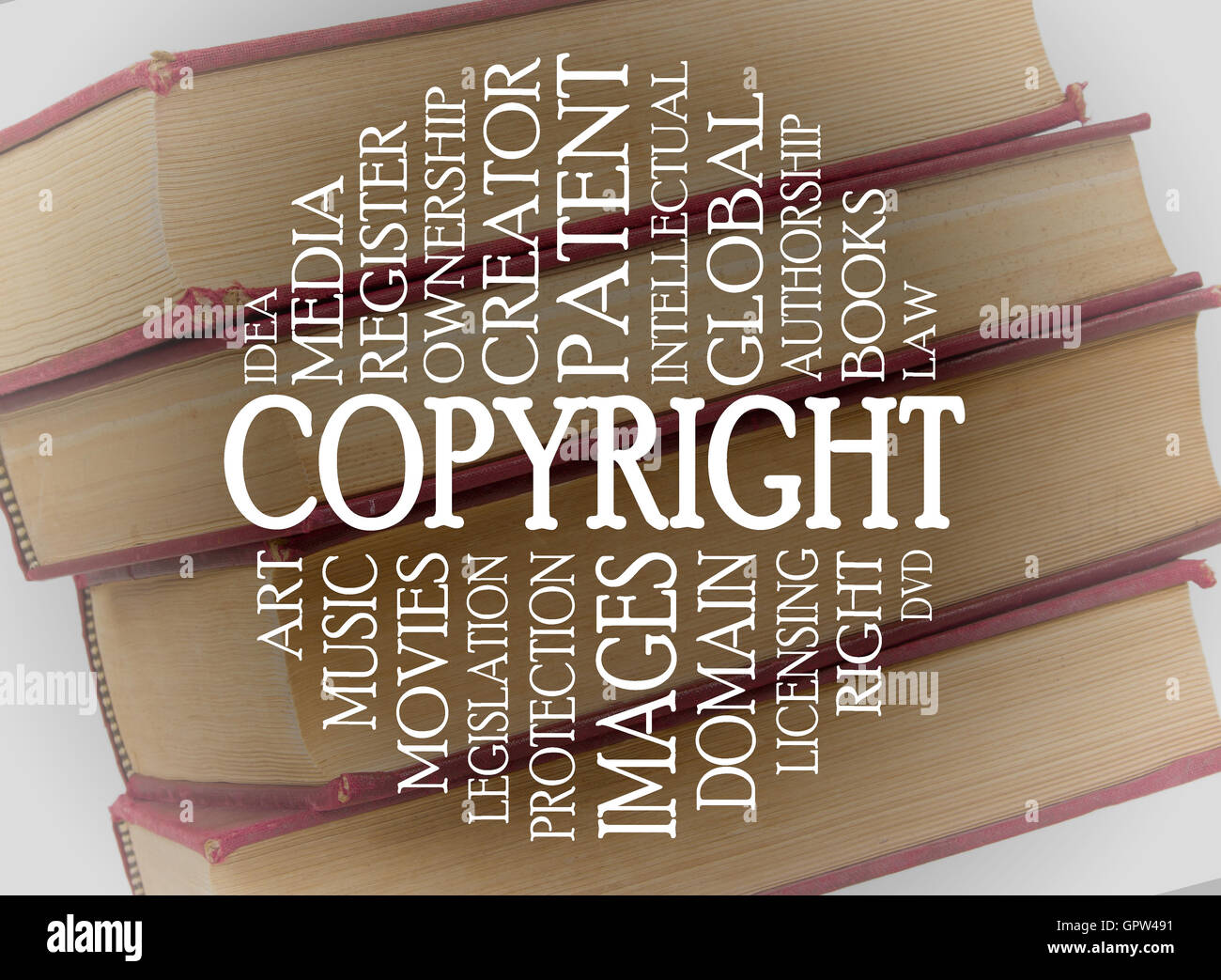 Copyright word cloud hi-res stock photography and images - Alamy