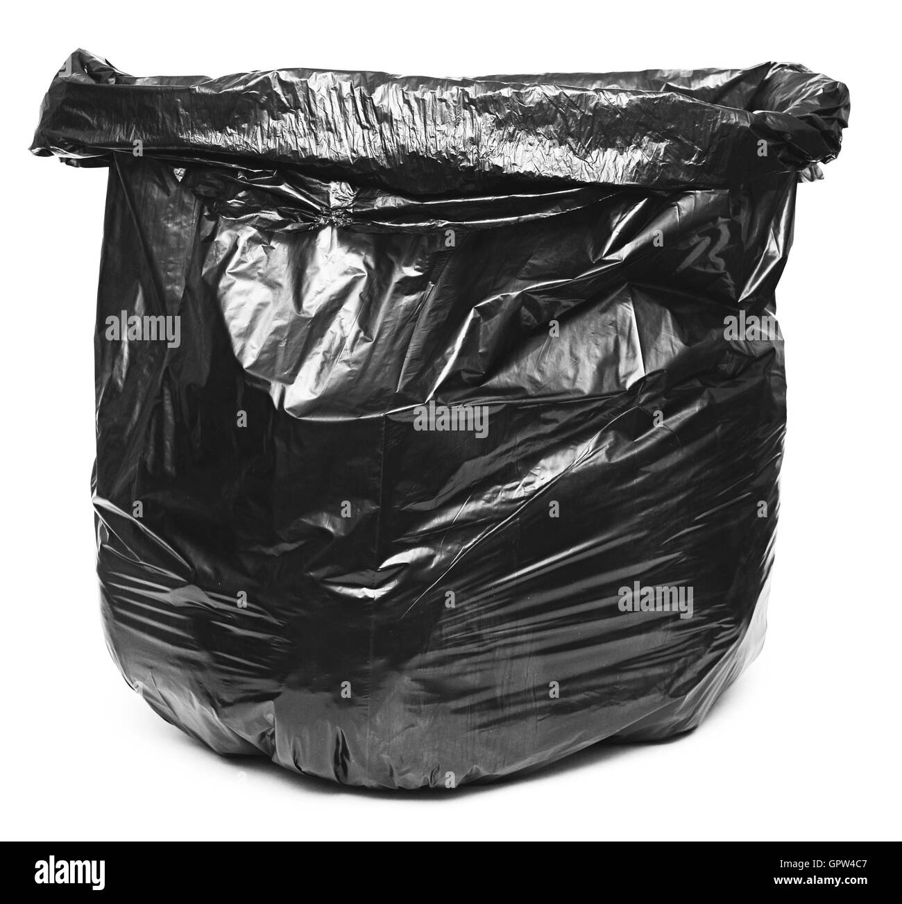 Garbage bag on white background Stock Photo - Alamy
