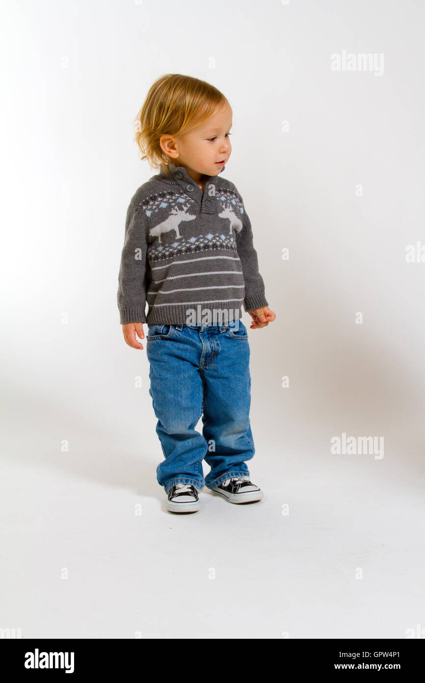 Young Boy Studio Portrait Stock Photo - Alamy