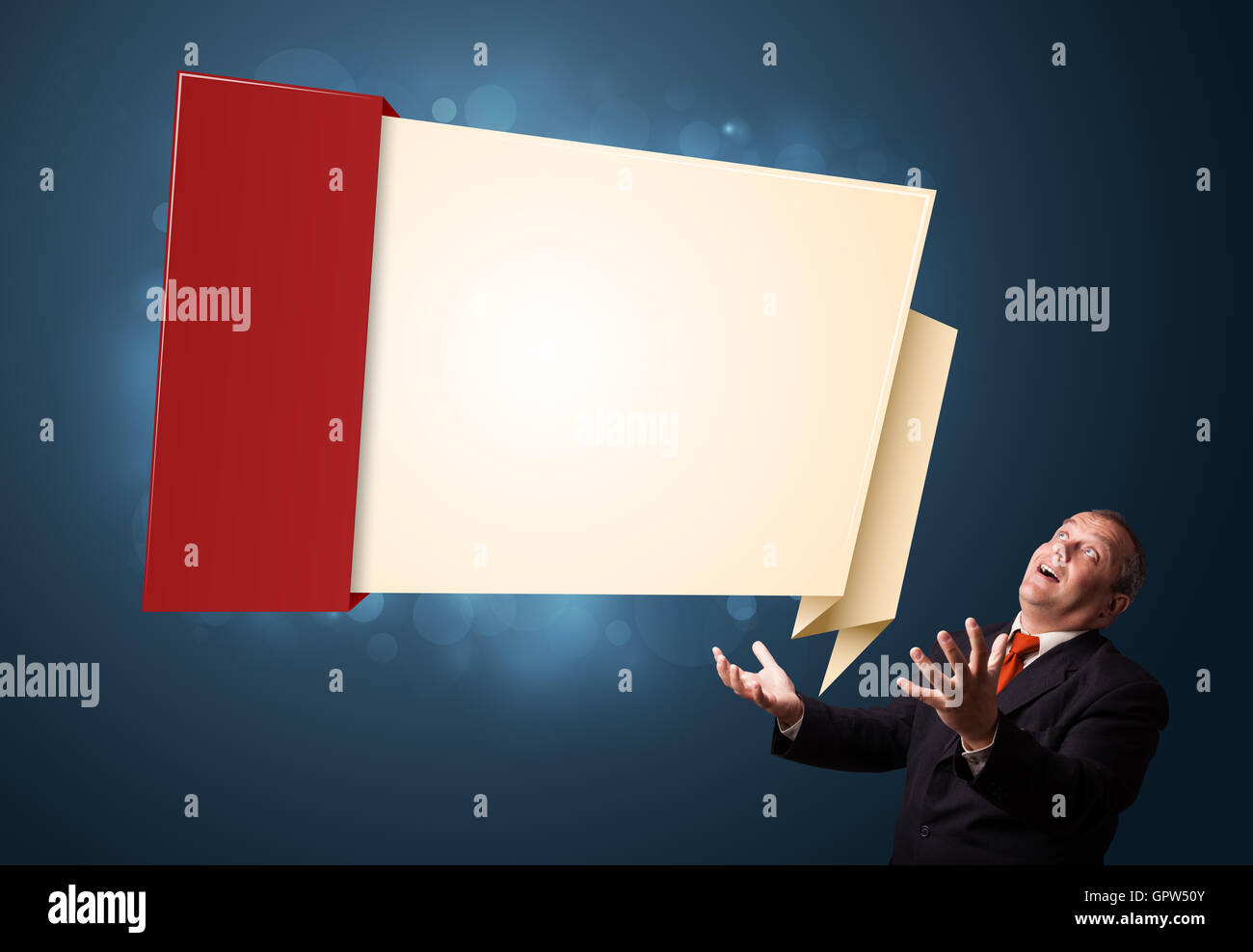 Funny businessman presenting modern hi-res stock photography and images ...