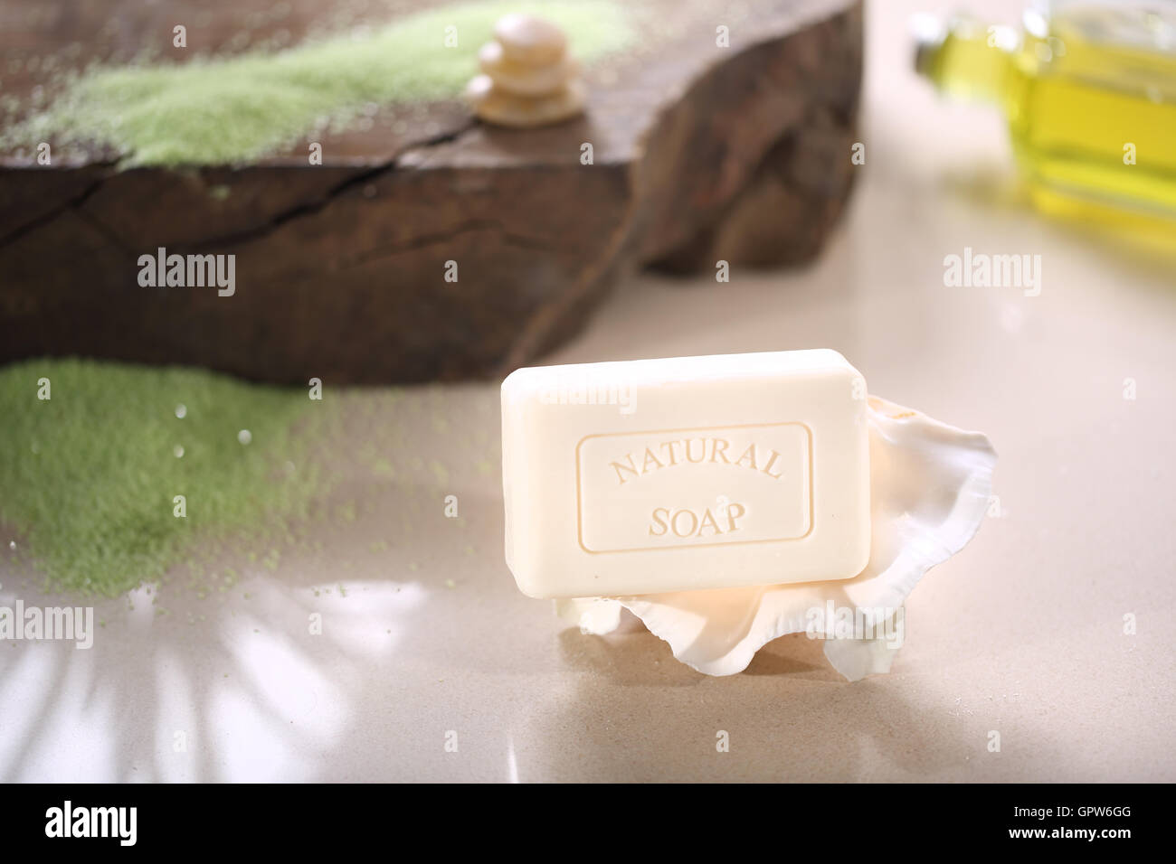 Soap and frame Stock Photo - Alamy
