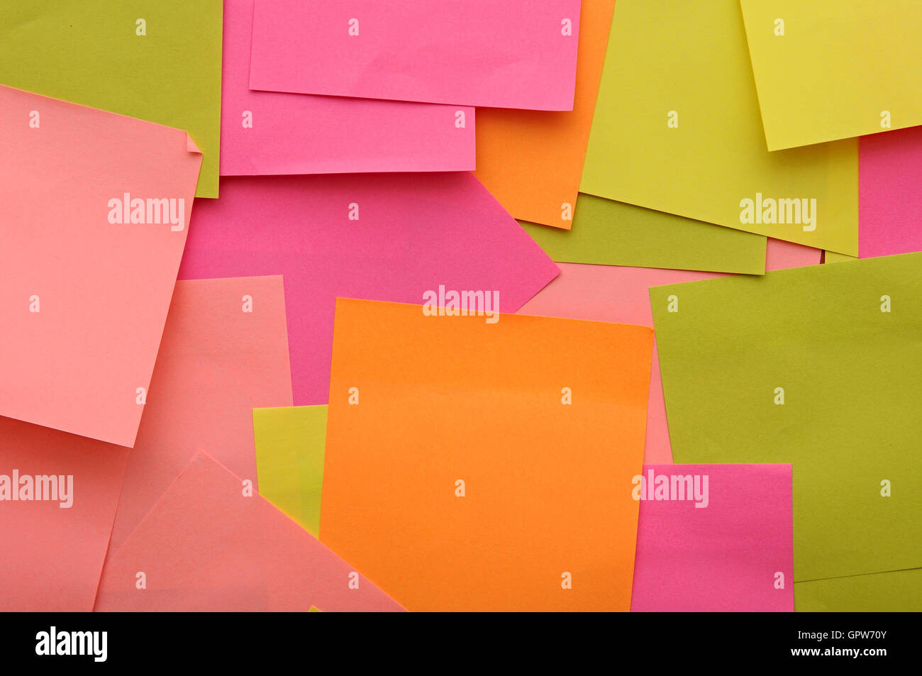 Colorful reminder notes. can use for background Stock Photo - Alamy
