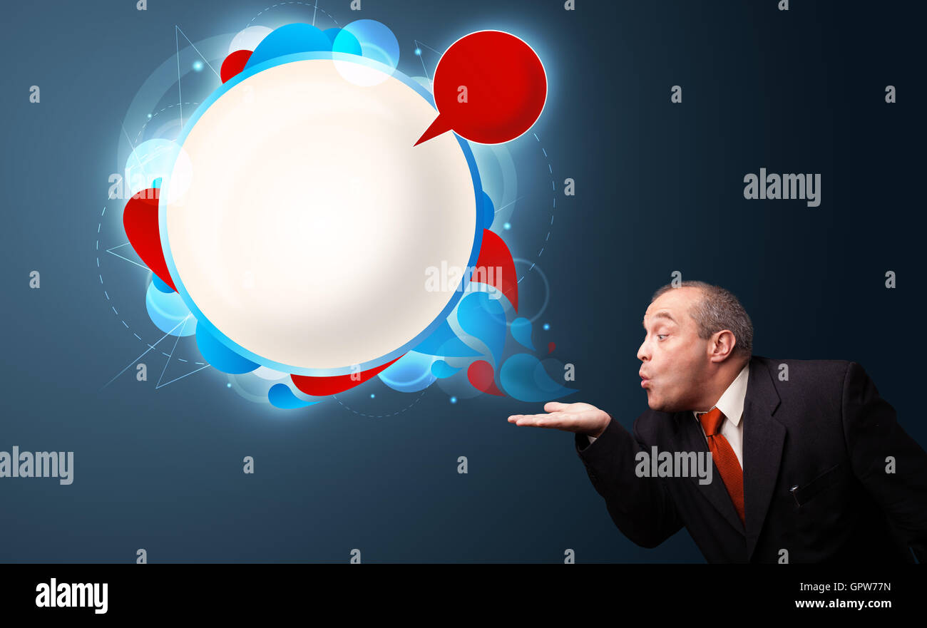 Funny businessman presenting modern hi-res stock photography and images ...