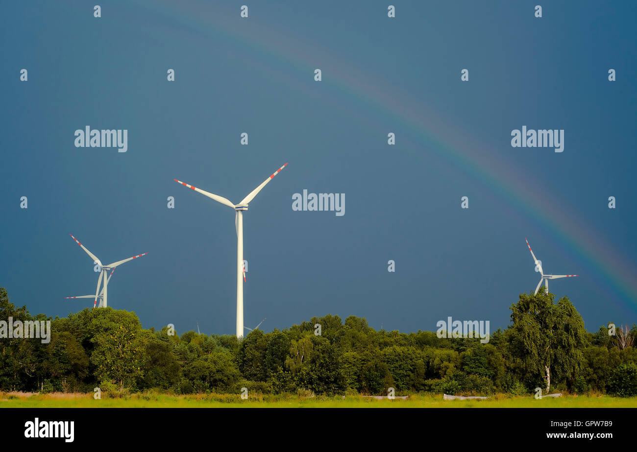 Wind turbine with rainbow hi-res stock photography and images - Alamy