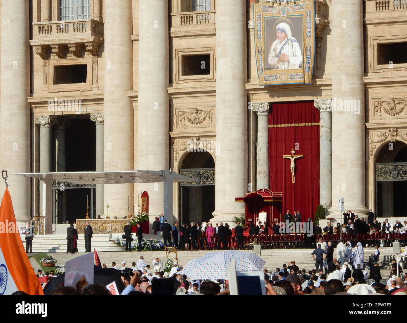 The canonisation ceremony at the Vatican where Mother Teresa was ...