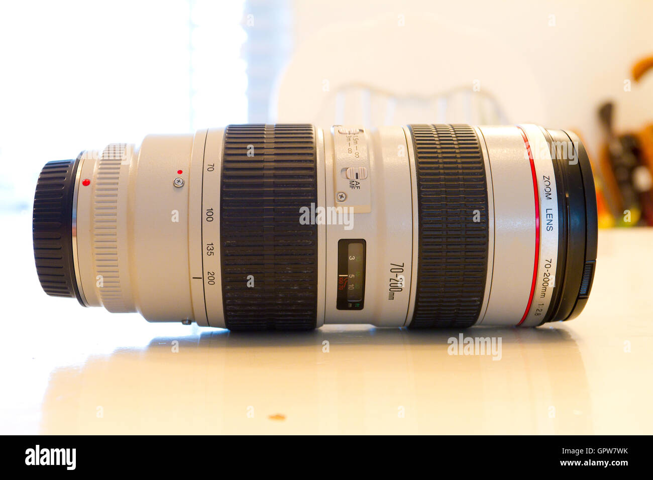 White Telephoto Lens Stock Photo - Alamy