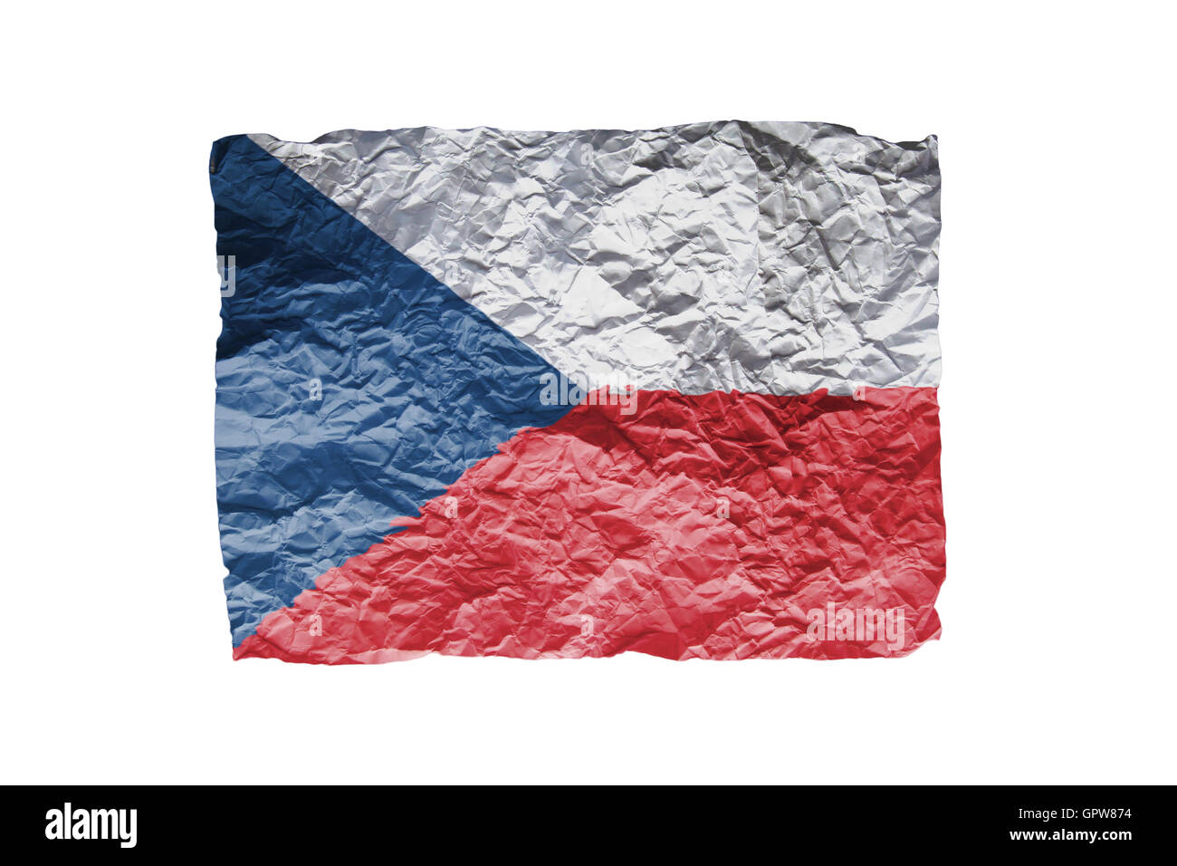 Close up of a curled paper on white background Stock Photo - Alamy