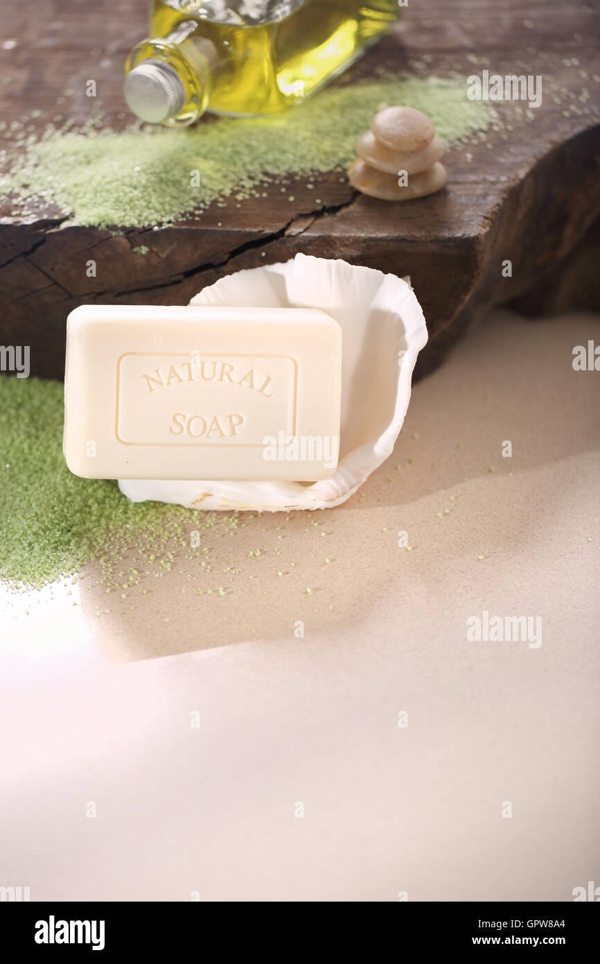 Soap and frame Stock Photo - Alamy