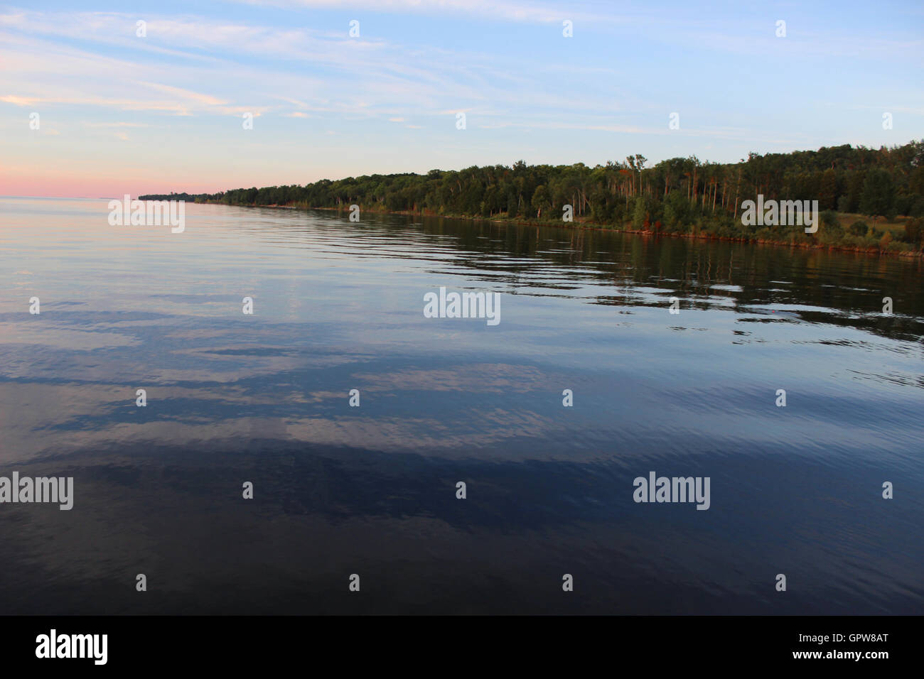 Sunset at Door County, Wisconsin Stock Photo - Alamy
