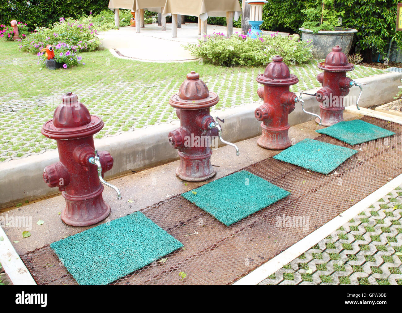 fire hydrant with faucet Stock Photo - Alamy