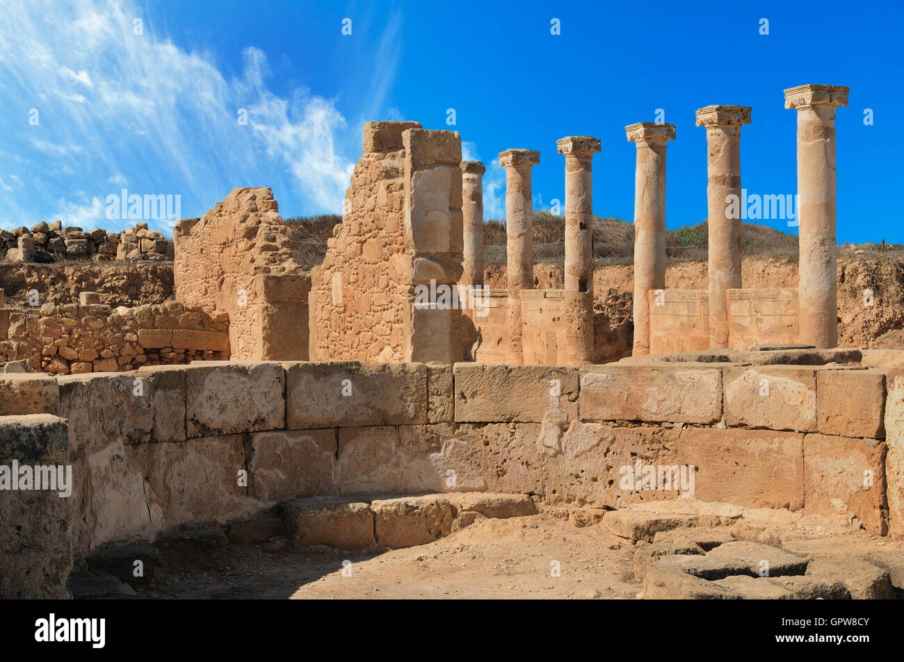 Ancient Greek columns Stock Photo - Alamy