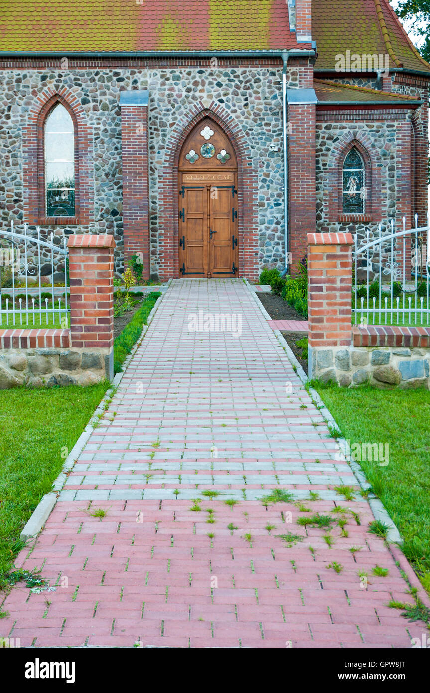 Entrance to a Church Stock Photo - Alamy