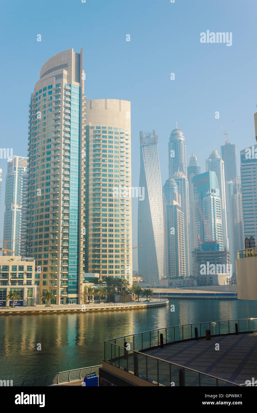 High rise buildings and streets in Dubai, UAE Stock Photo - Alamy
