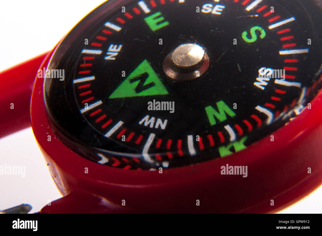 Compass showing north direction Stock Photo - Alamy
