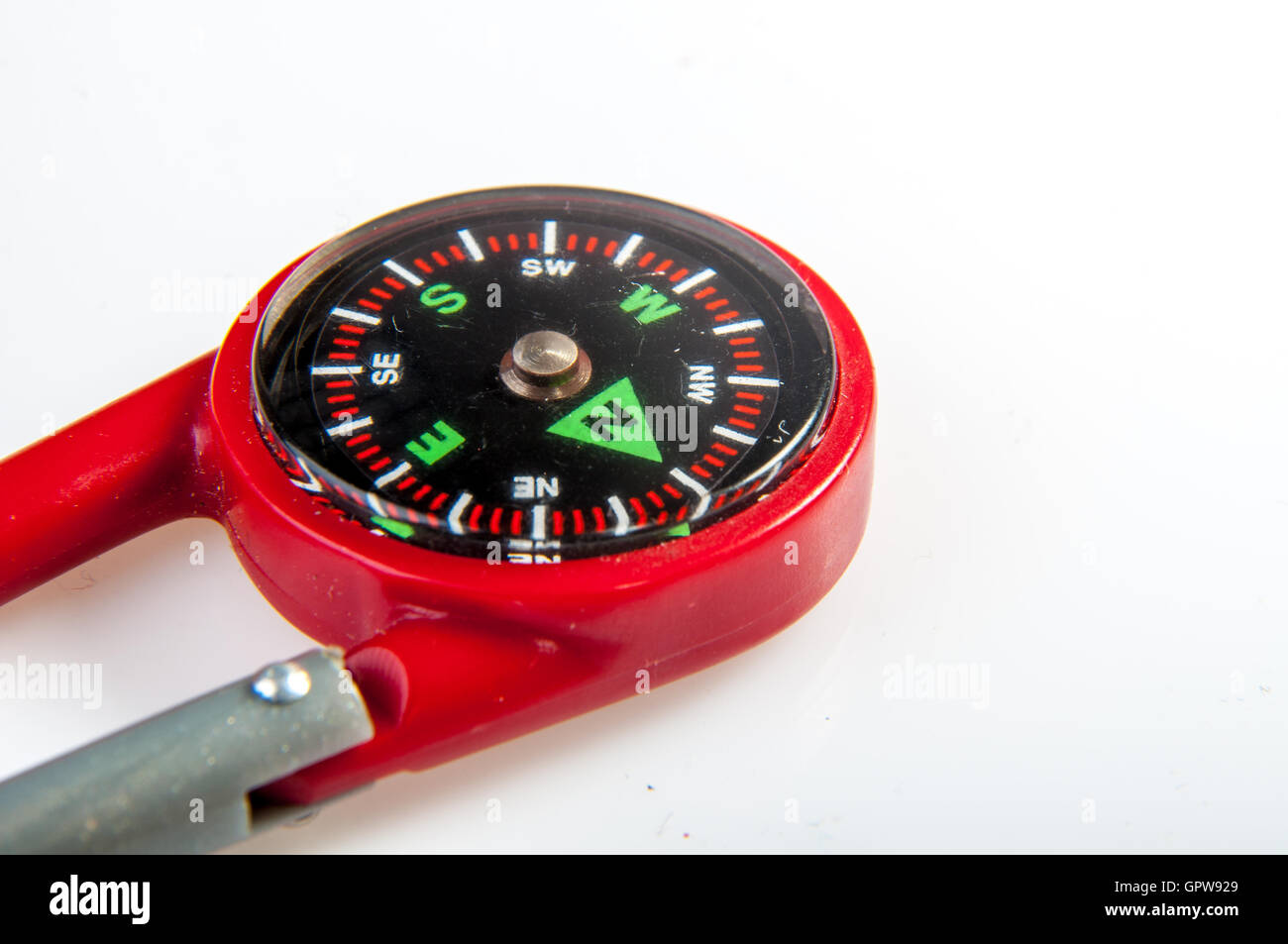 Compass showing north direction Stock Photo - Alamy