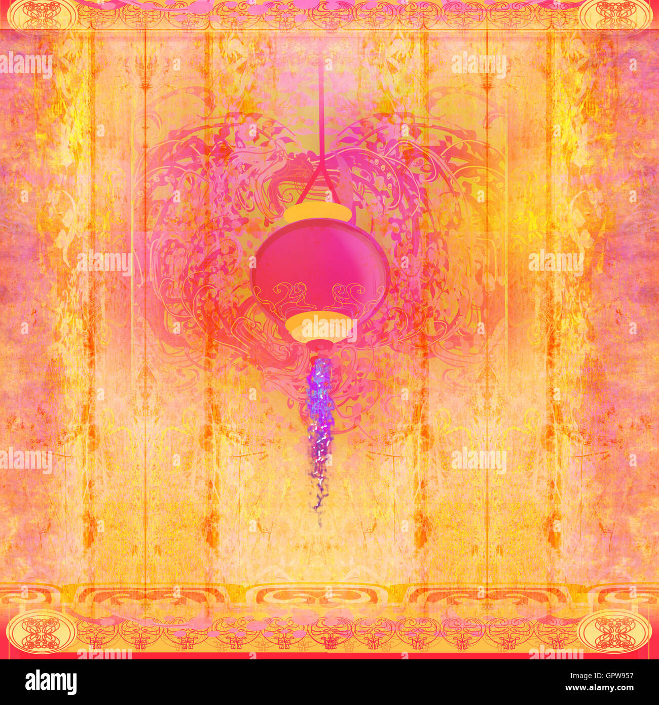 Lantern used during Mid-Autumn Lantern Festival in Asia Stock Photo - Alamy