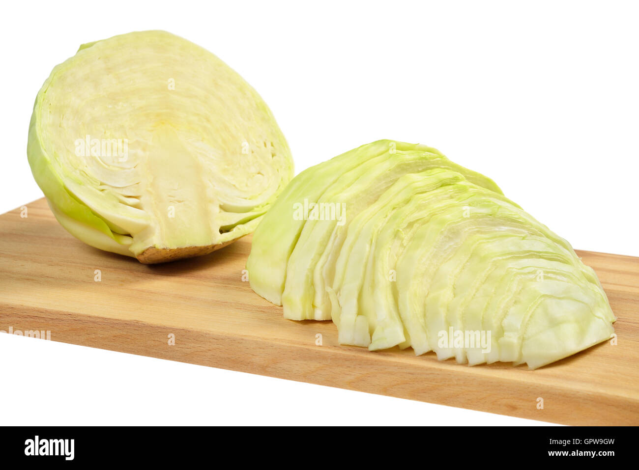 Cabbage on a board Stock Photo - Alamy