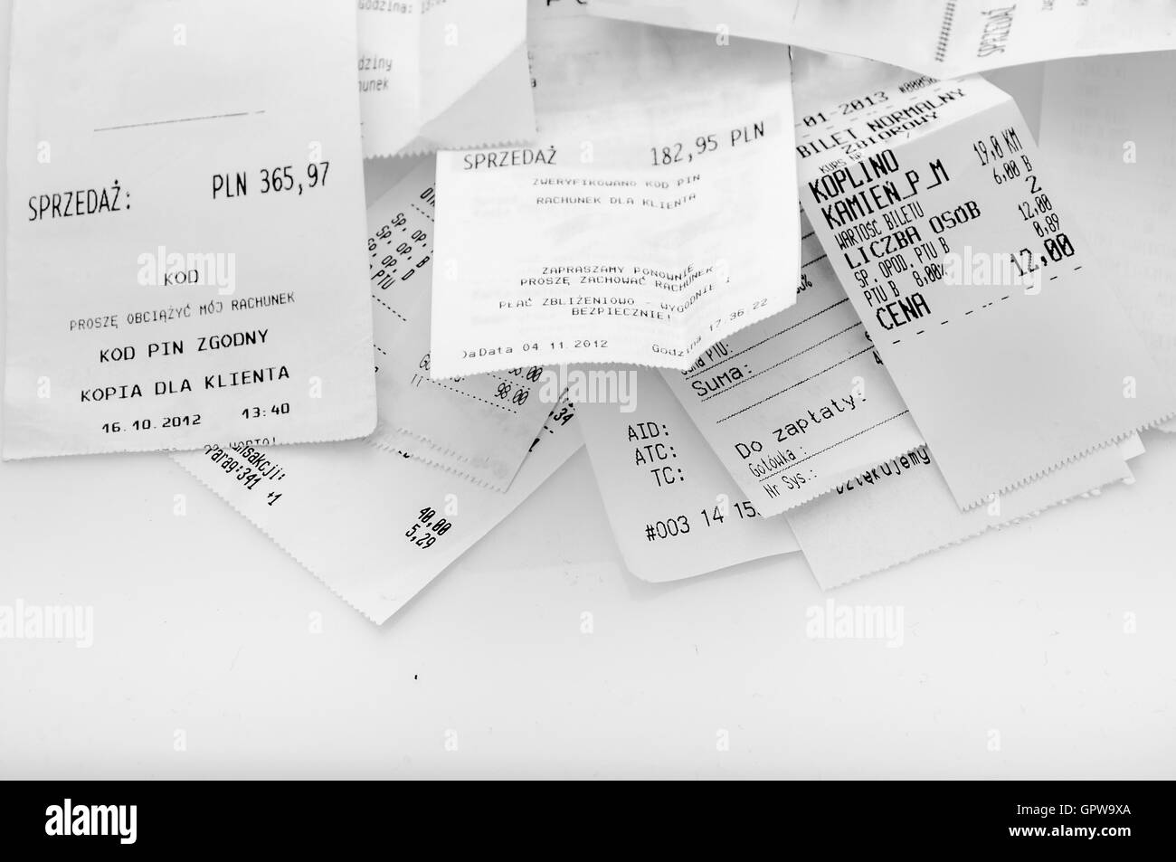 Retail receipt hi-res stock photography and images - Alamy
