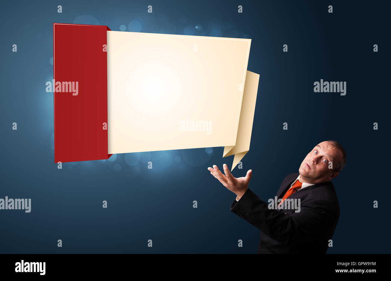 Funny businessman presenting modern hi-res stock photography and images ...