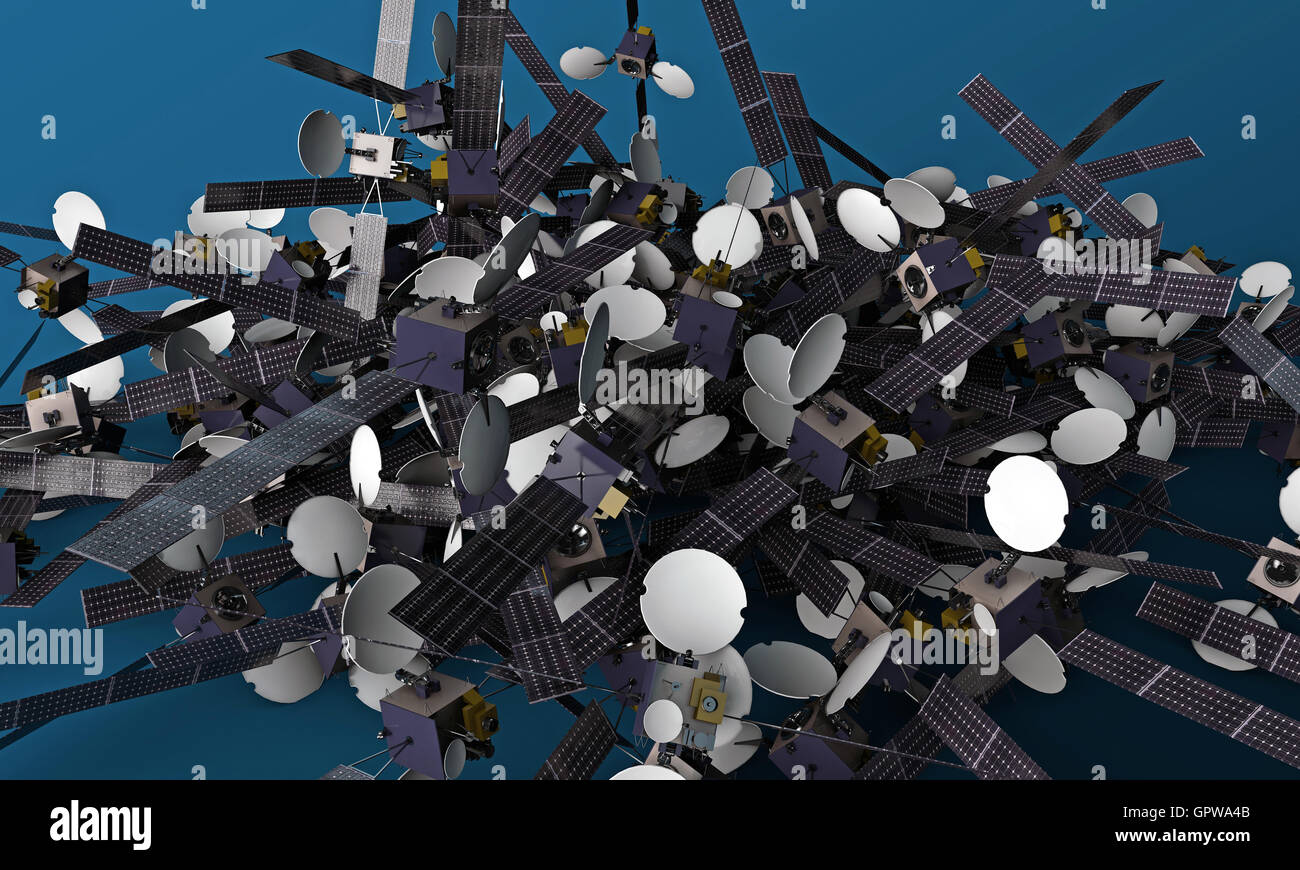 Communication satellites illustration hi-res stock photography and ...