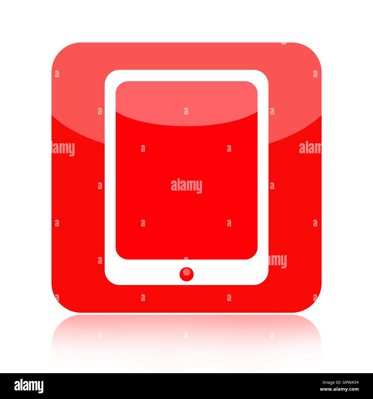 Tablet computer icon Cut Out Stock Images & Pictures - Alamy