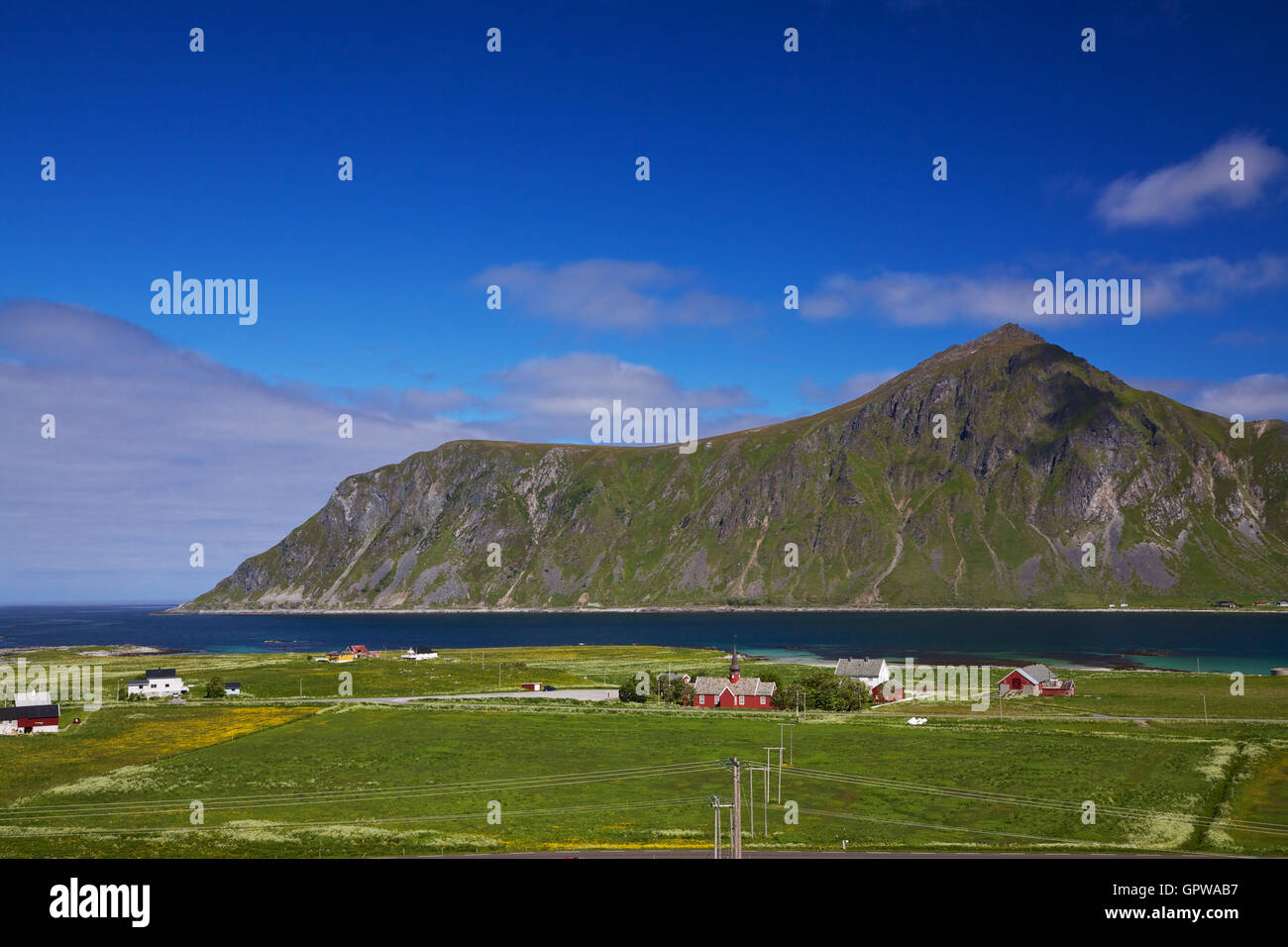 Flakstad church flakstadoya lofoten hi-res stock photography and images ...