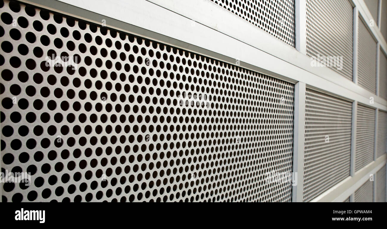perforated Security door Stock Photo - Alamy