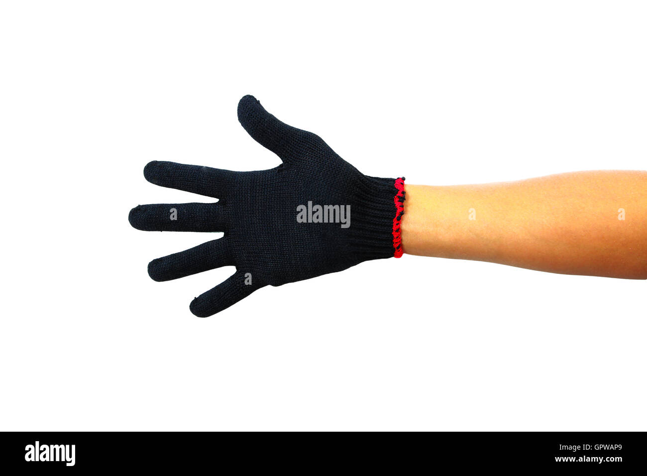 Glove middle finger hand hi-res stock photography and images - Alamy